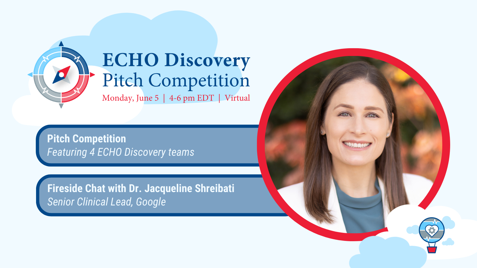ECHO Discovery 2023 Pitch Competition & Google Health Fireside Chat - TRANSFORM HF